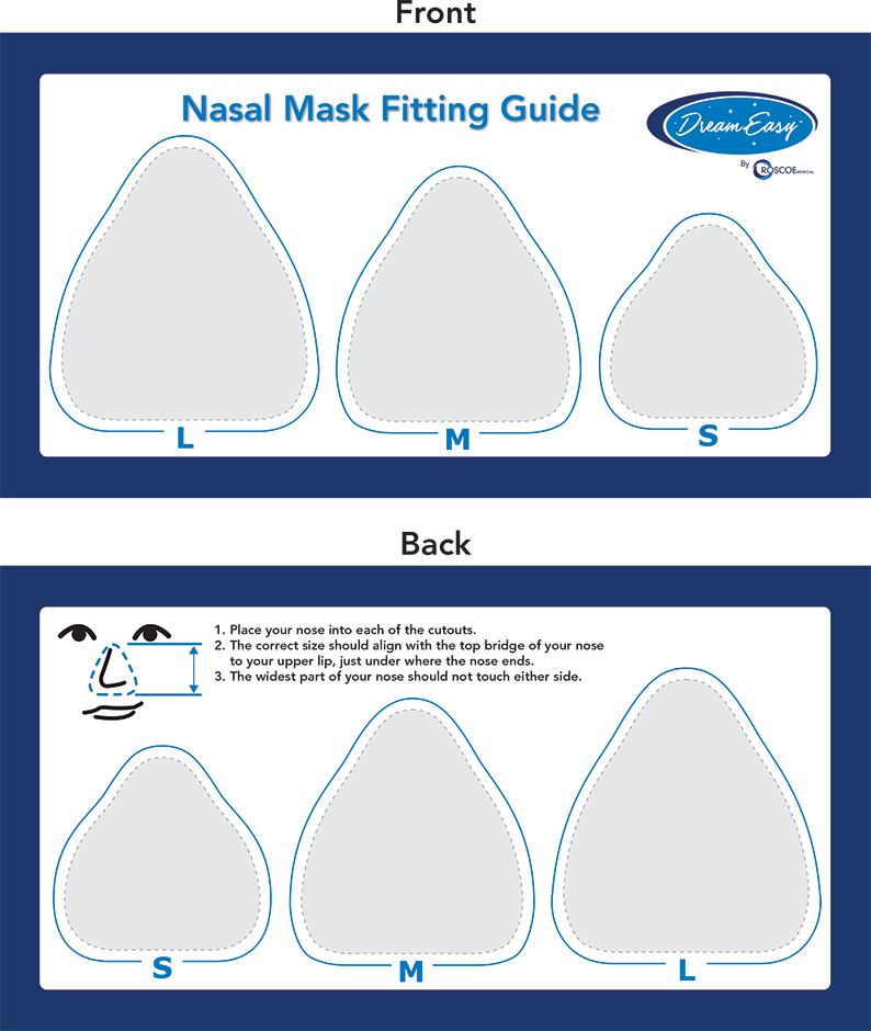 DreamEasy Nasal Mask Starter Kit with Headgear, All Sizes - CPM-DENSK