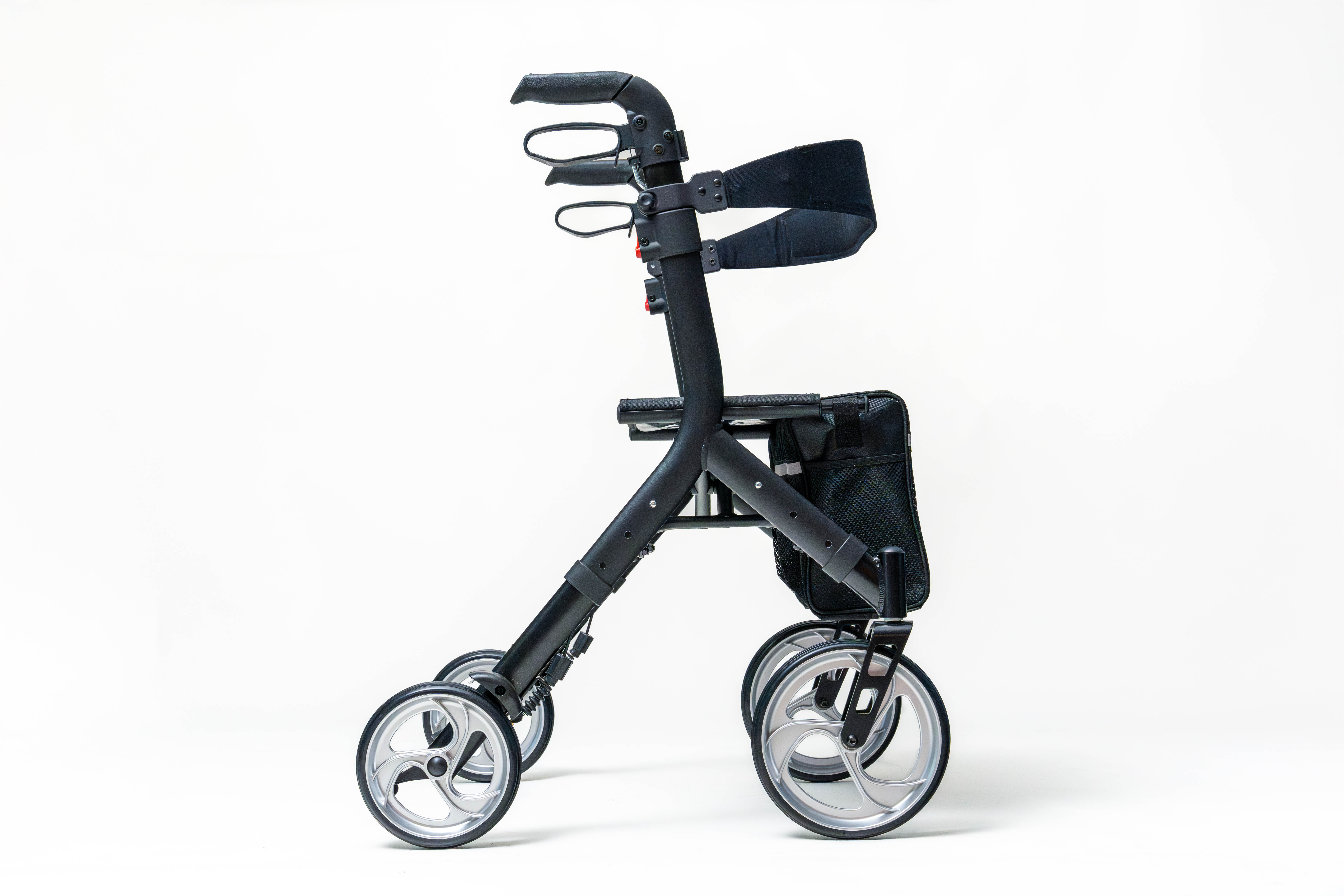 Ascent Euro-Style Rollator, Textured Black