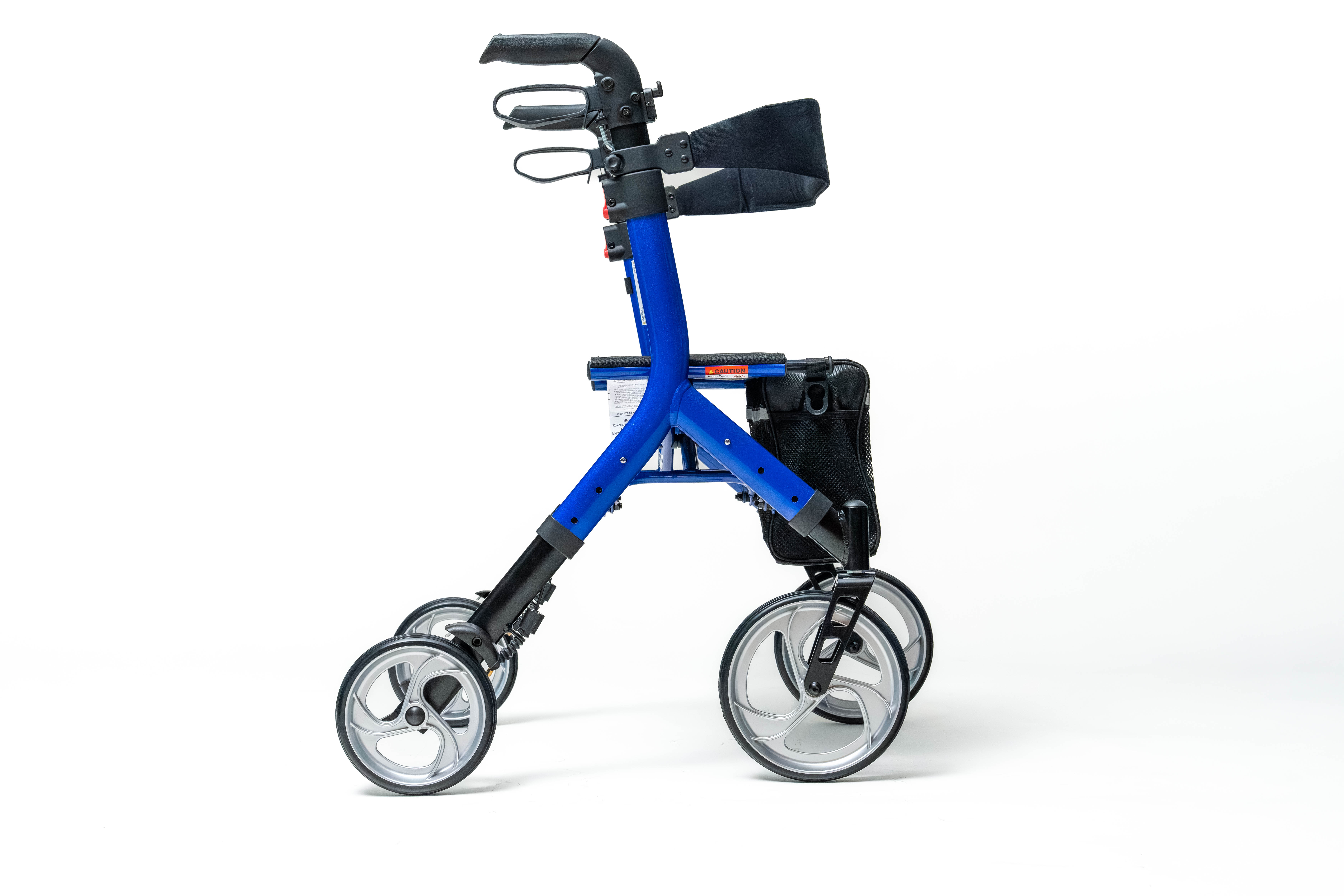 Pro Basics Euro-Style Rollator, Cobalt Blue