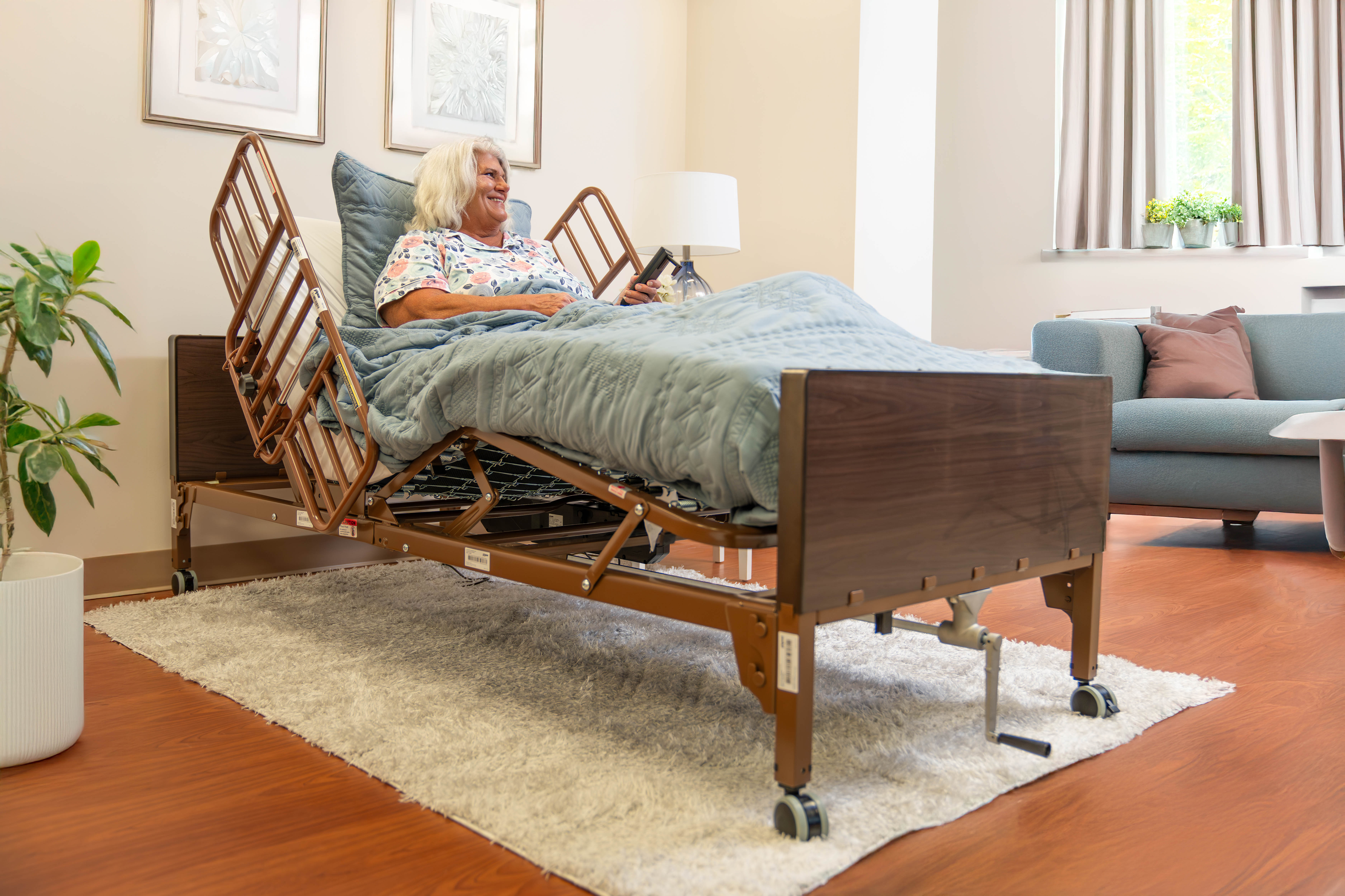 ProBasics Single Motor Semi-Electric Lightweight Bed - PBSMB