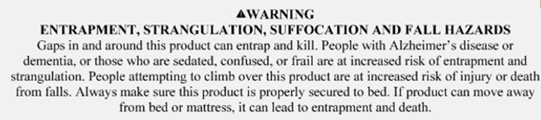 ProBasics Reduced Gap Full-Length Bed Rail - PB6034